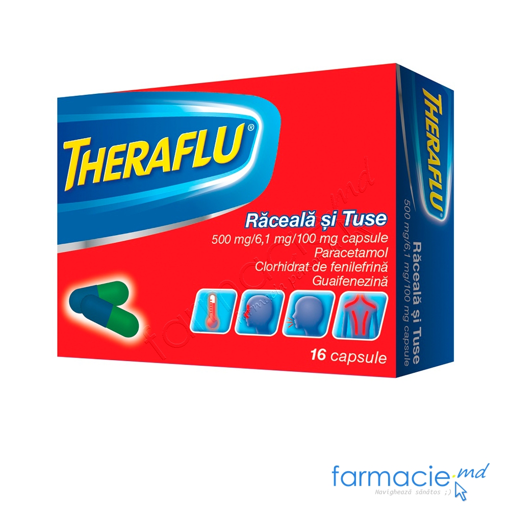 TheraFlu Raceala si Tuse caps. N16