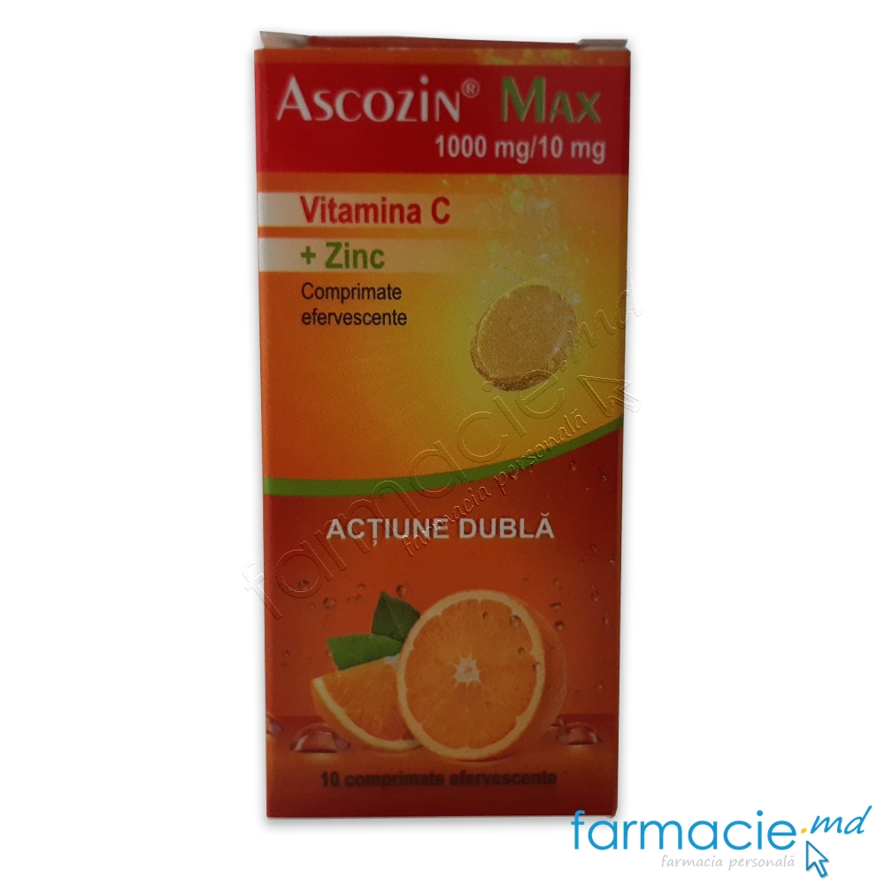 Ascozin® Max comp.eferv.1000mg/10mg N10