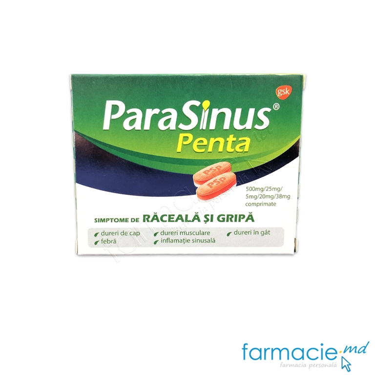 ParaSinus® Penta comp. 500 mg+25 mg+5 mg+20 mg+38 mg N12
