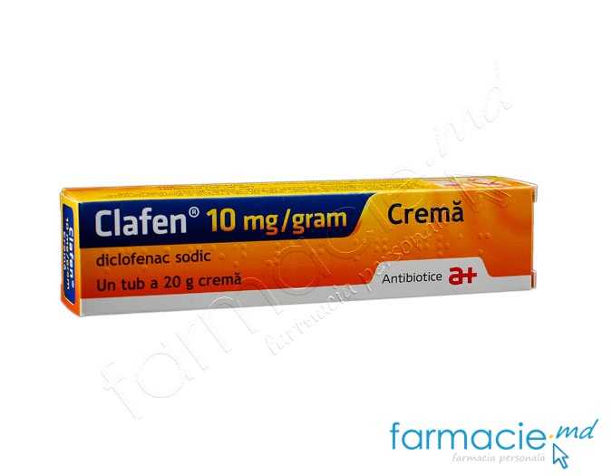 Diclofenac (Clafen) crema 1% 20g(Antibiotice)