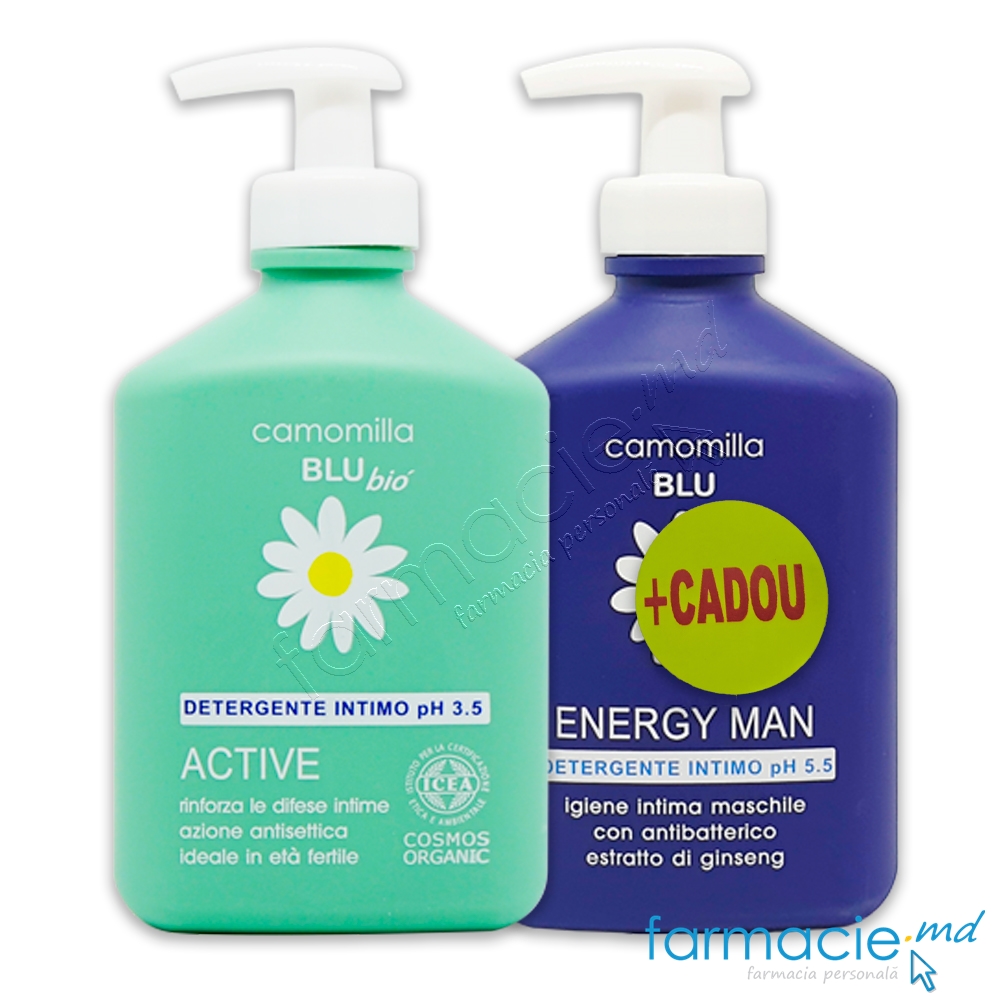 Camomilla Blu Bio-Activ pH 3.5 gel intim 300ml+Camomilla Blu Energy Man ...