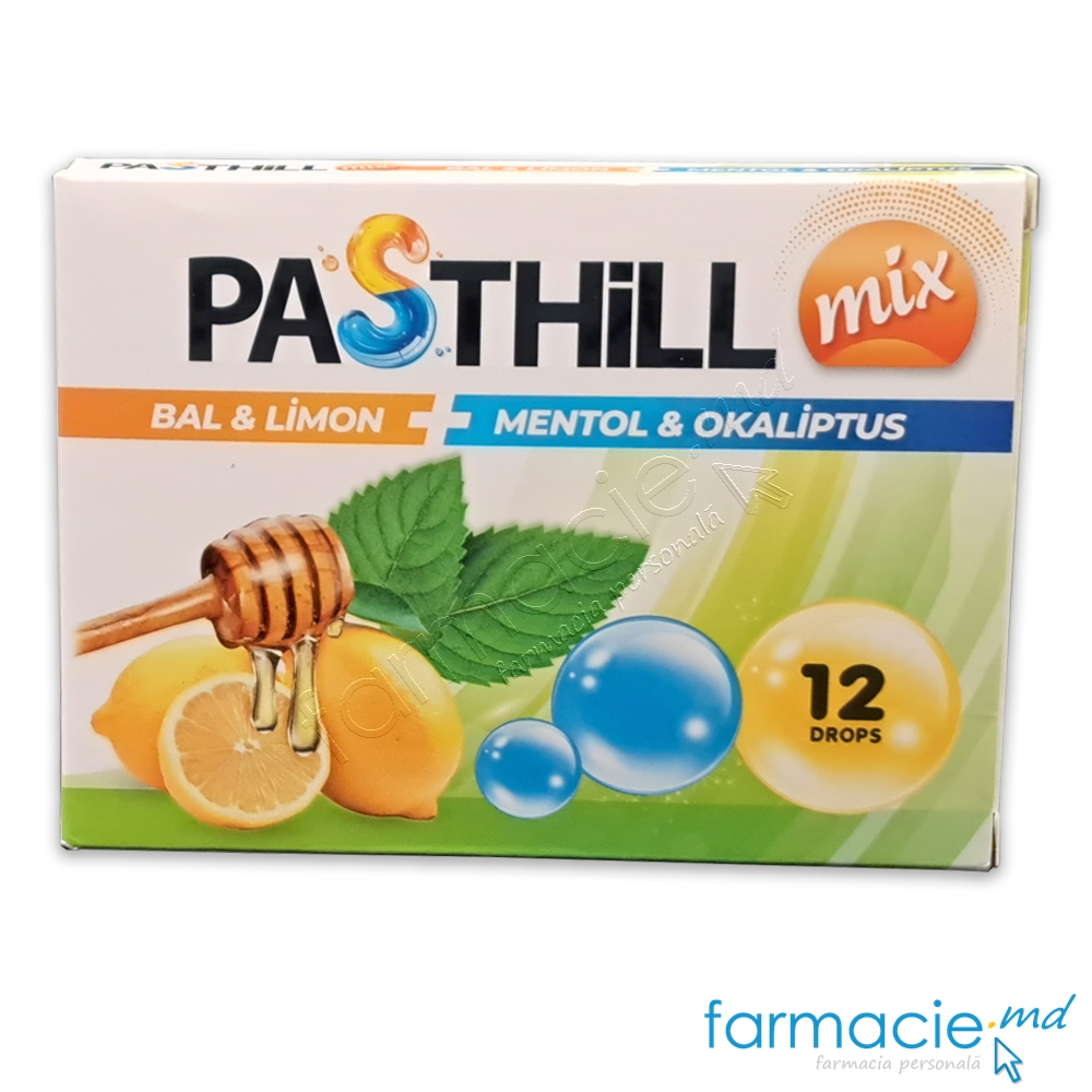 PASTHILL Lamaie si Mentol pastile dureri git N12 Ledapharma