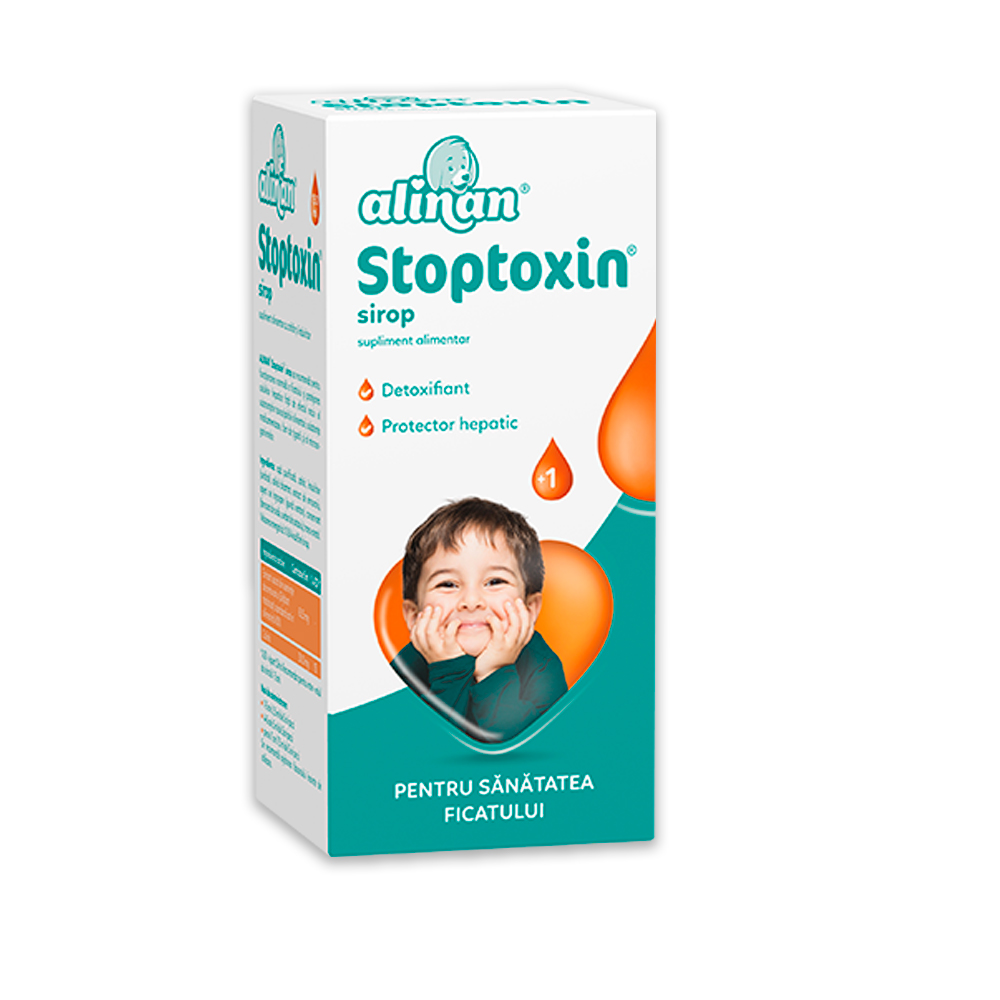 Alinan Stoptoxin sirop 150 ml ( + 1 an )(detoxifiant,protector hepatic)