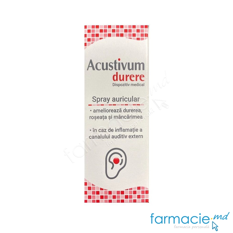 Acustivum durere spray auricular 20ml Zdrovit