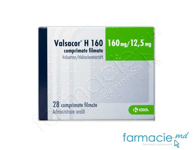 Valsacor® H 160 comp. film. 160 mg + 12,5 mg N14x2