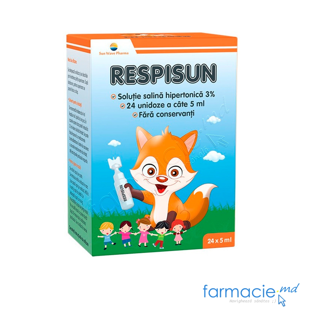 Respisun solutie hypertonica 3% 4ml N24