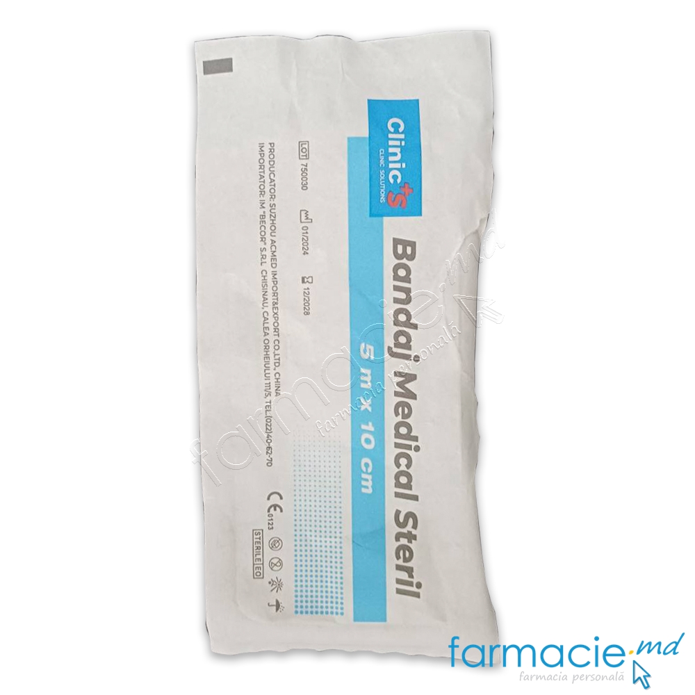 Bandaj steril 5mx10cm Clinic'S