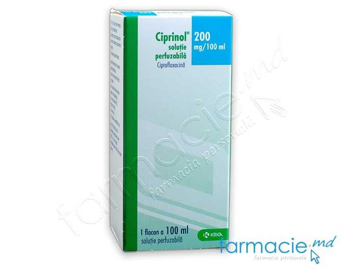 Ciprinol solutia perfuzabila 200mg/100ml