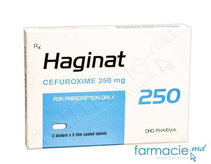 Haginat comp.film. 250mg N10 (cefuroxim)