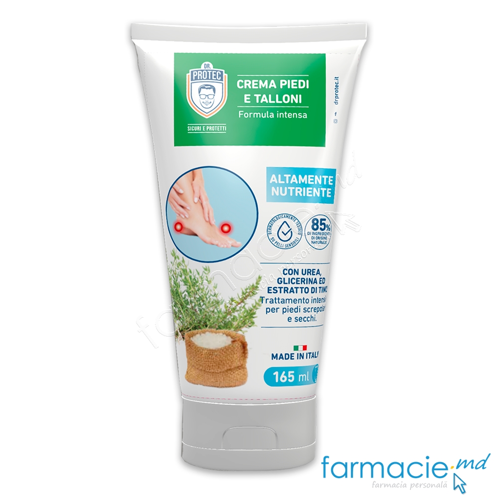 Crema picioare DR. PROTEC calcaie crapate uree, glicerina, cimbru 165ml