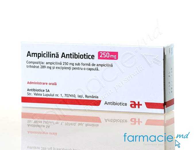 Ampicilina 250mg caps. N20 (Antibiotice)