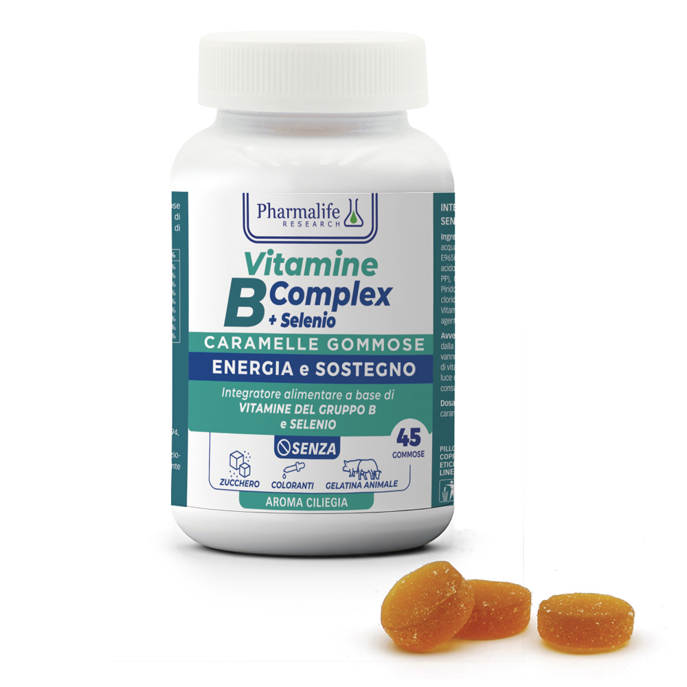 Vitamina B Complex + Se gumite gust de cirese 12 ani+ N45 Pharmalife