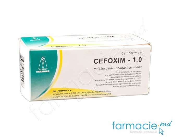 Cefoxim pulb./sol. inj. 1 g N1x10(Farmaco)