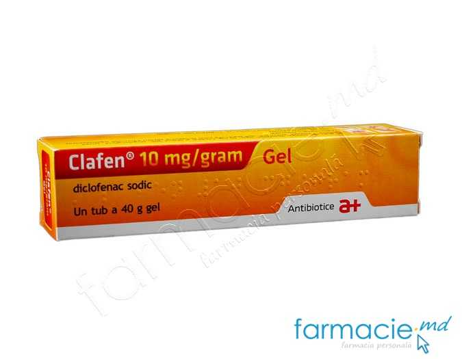 Diclofenac (Clafen) gel 1% 40g(Antibiotice)