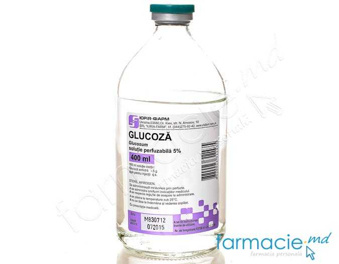 Glucoza sol. 5% 400 ml (Iuria)