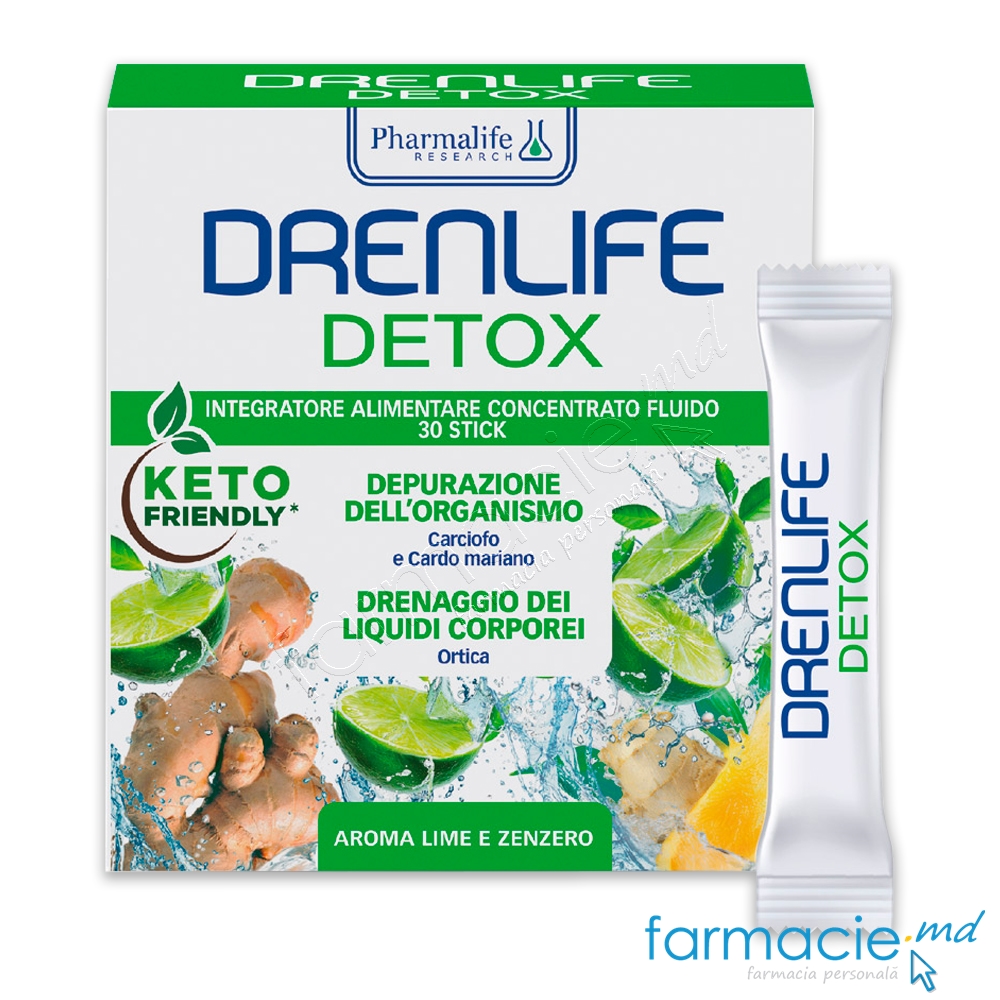 Drenlife Detox stick N30 (detoxifiere si drenaj) Pharmalife