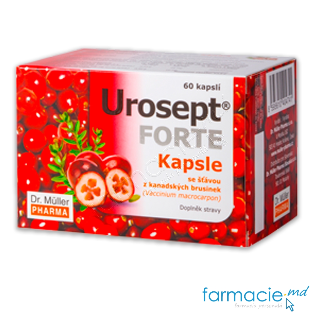 Urosept Forte merisoare adulti,copii 12+ caps. N60 Dr. Muller PHARMA