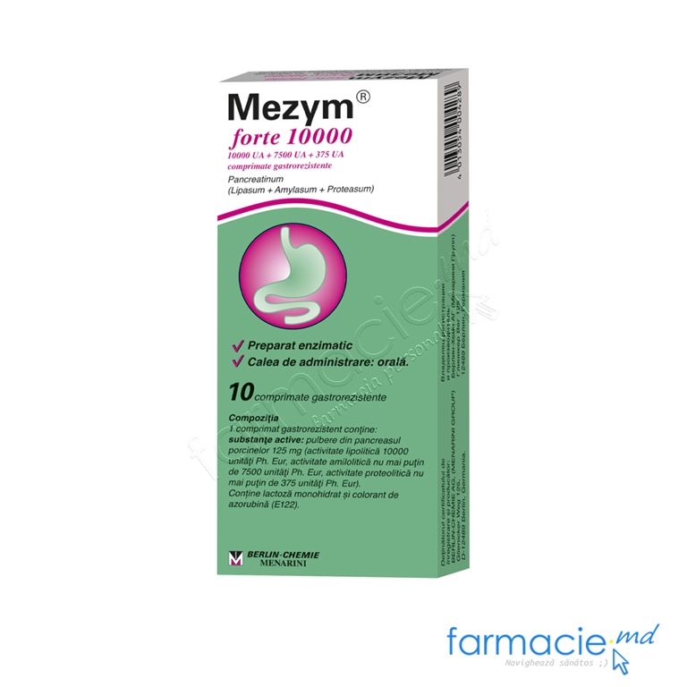 Mezym® forte 10000 comp. gastrorez.125 mg N10