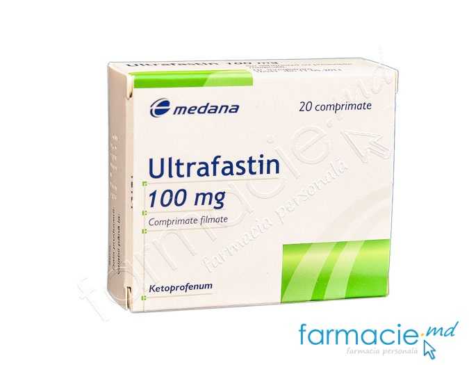 Ultrafastin comp. film. 100 mg N10x2