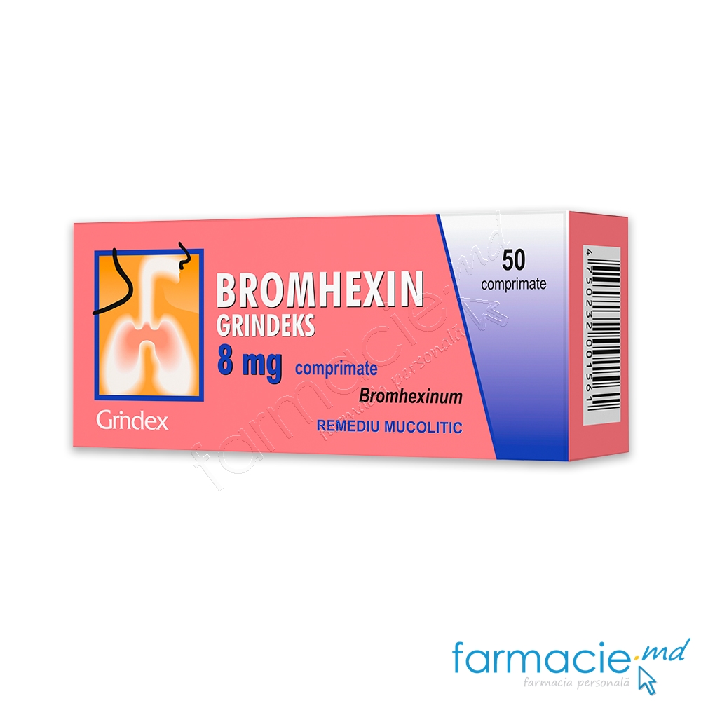 Bromhexin comp. 8 mg N10x5 (Grindex)