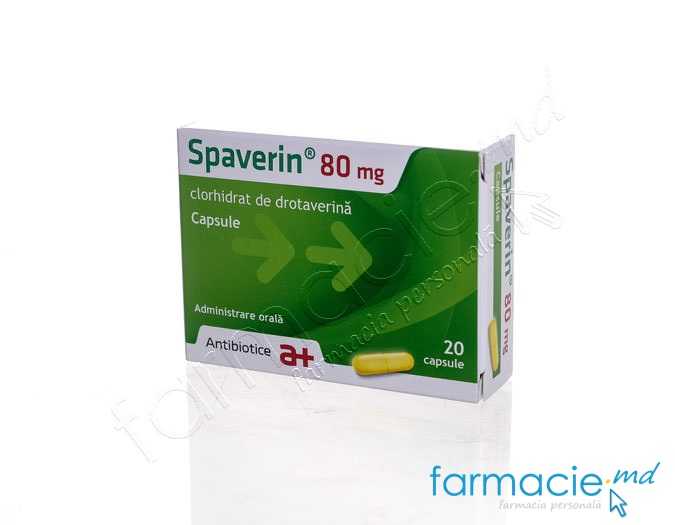 Spaverin caps. 80 mg N10x2 (No-spa)(Antibiotice)