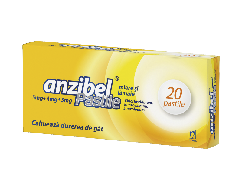 Anzibel® miere si lamaie pastile 5 mg + 4 mg + 3 mg N10x2