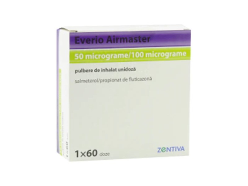 Everio Airmaster pulb. de inhalat unidoza 50 mcg/100 mcg 60 doze N1 Zentiva
