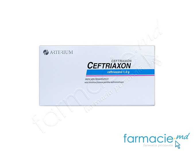 Ceftriaxon pulb./sol. inj. 1 g N10 (KMP)