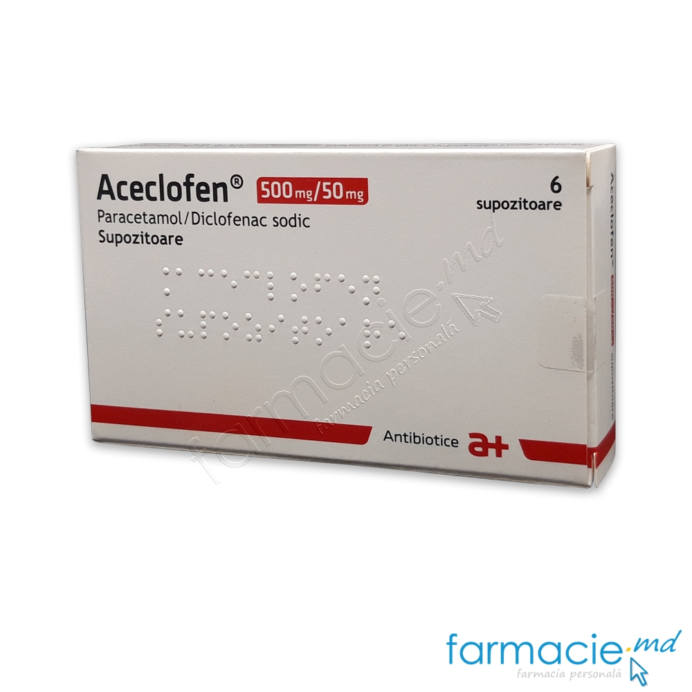 Aceclofen sup.500 mg/50 mg N6x1 (Antibiotice)