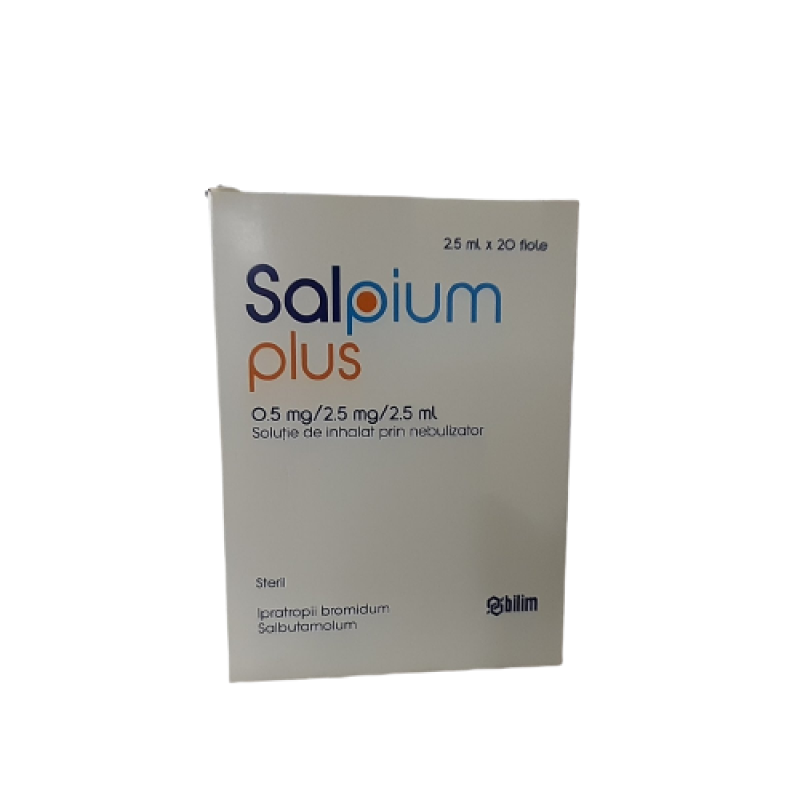 Salpium Plus sol.de inhalat prin nebulizator 0,5 mg/2,5 mg/2,5 ml 2,5 ...