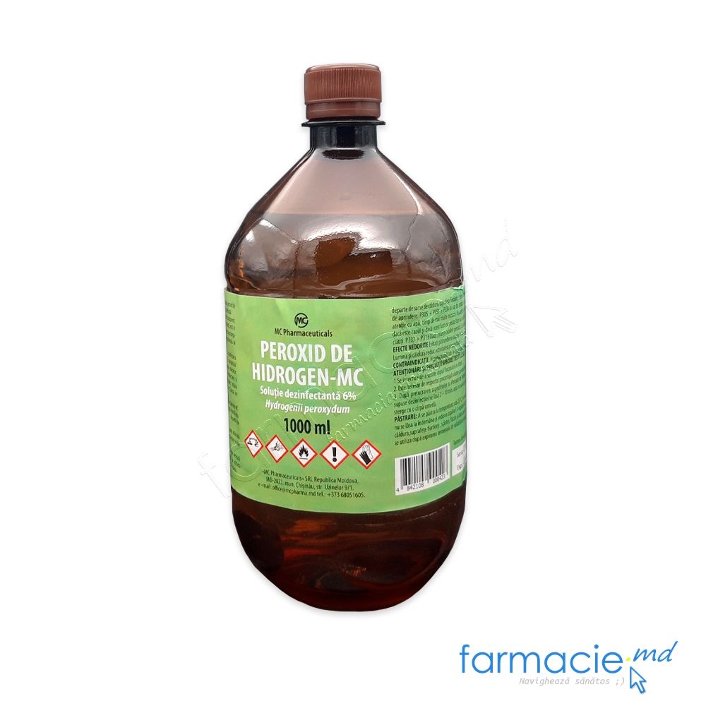 Apa oxigenata sol. 6% 1000ml (TVA 8%) MC