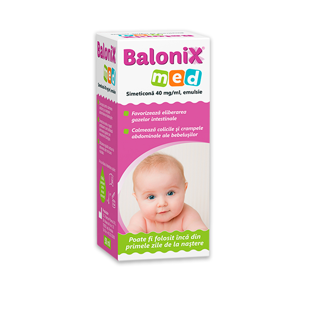 Balonix med emulsie 50 ml ( simeticona 40 mg/ml ) + 0 luni ( contra ...