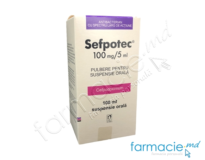 Sefpotec® pulb./susp. orala 100 mg/5 ml 100 ml N1