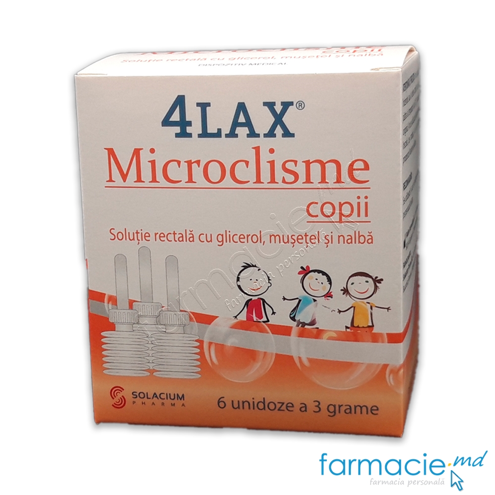 Microclisme 4Lax copii unidoze 3g N6 LPH