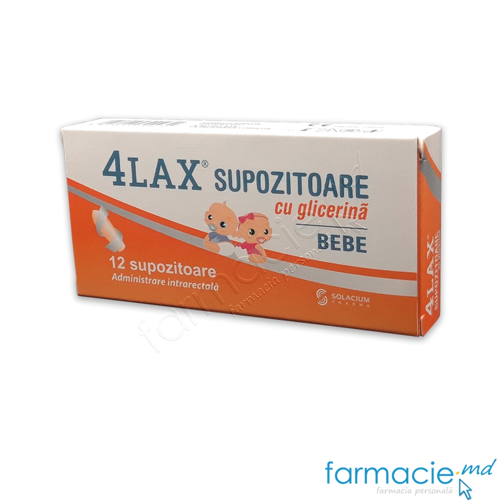 Supozitoare cu Glicerina 4Lax Bebe N12 LPH