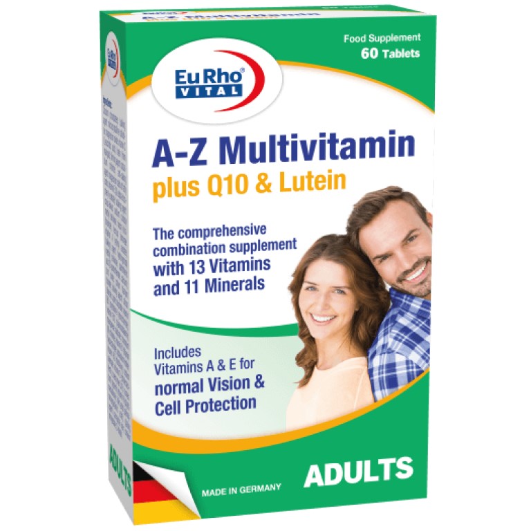 Multivitamine+Minerale A-Z plus Q10&Luteina comp. N60 EuRho Vital