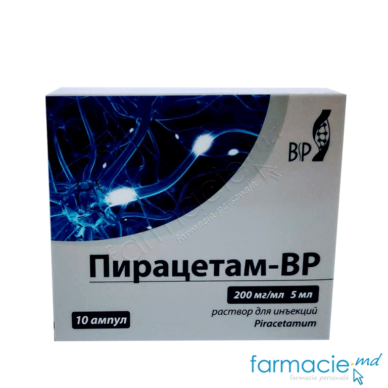 Piracetam sol.inj. 200mg/ml 5ml N5x2 (Balkan)