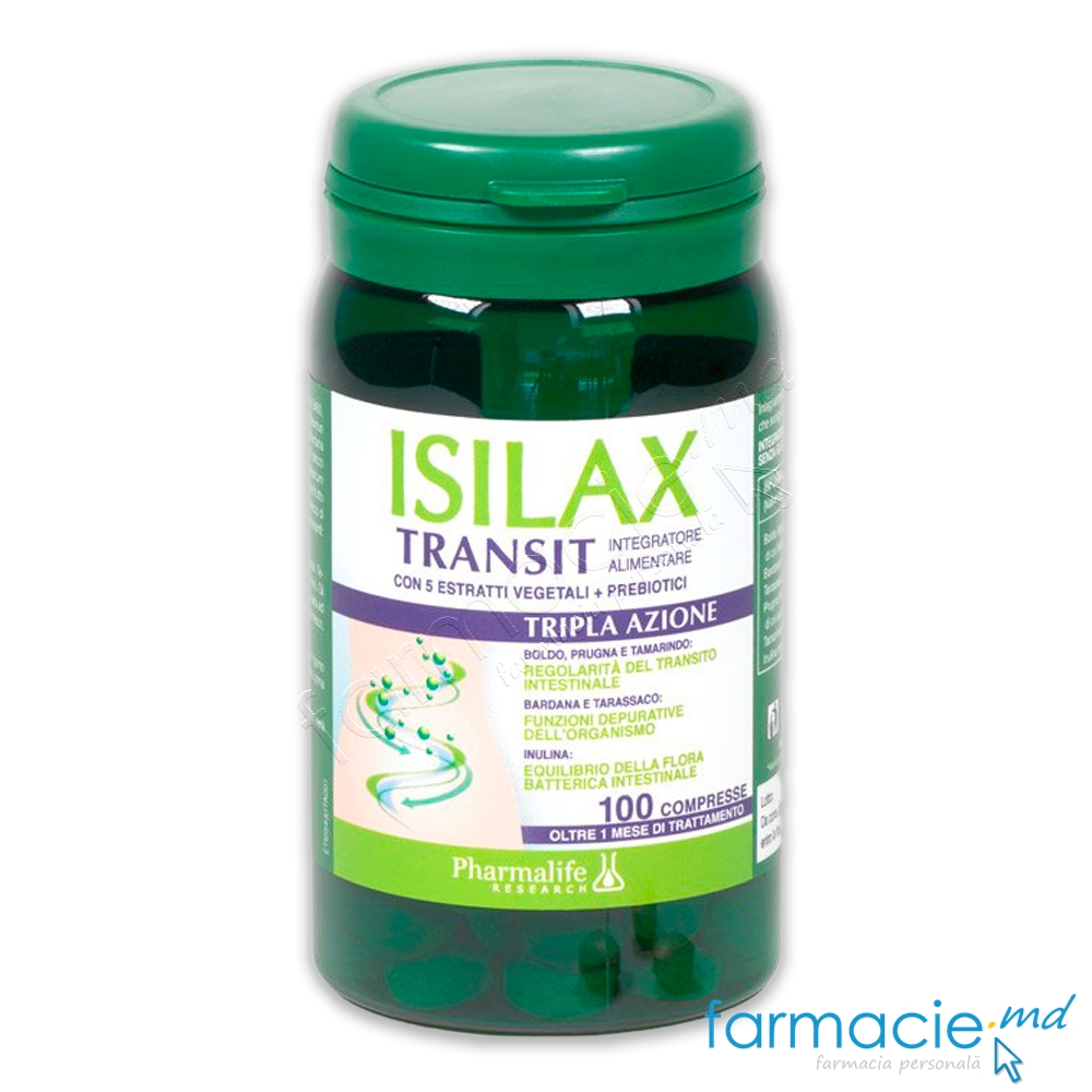 Isilax Tranzit cu prebiotic Tripla Actiune comp. N100 Pharmalife