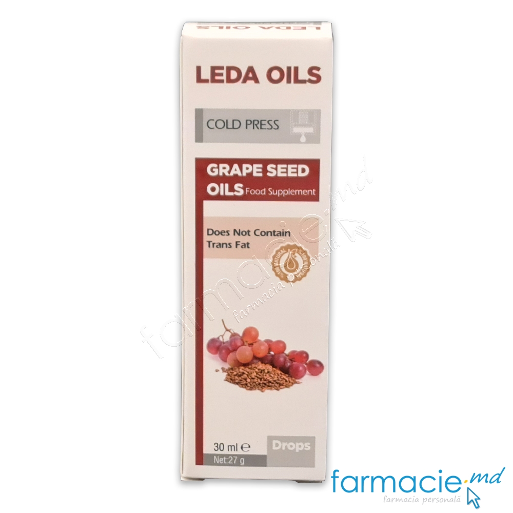 LEDA OILS Ulei Seminte de Struguri presat la rece 30ml