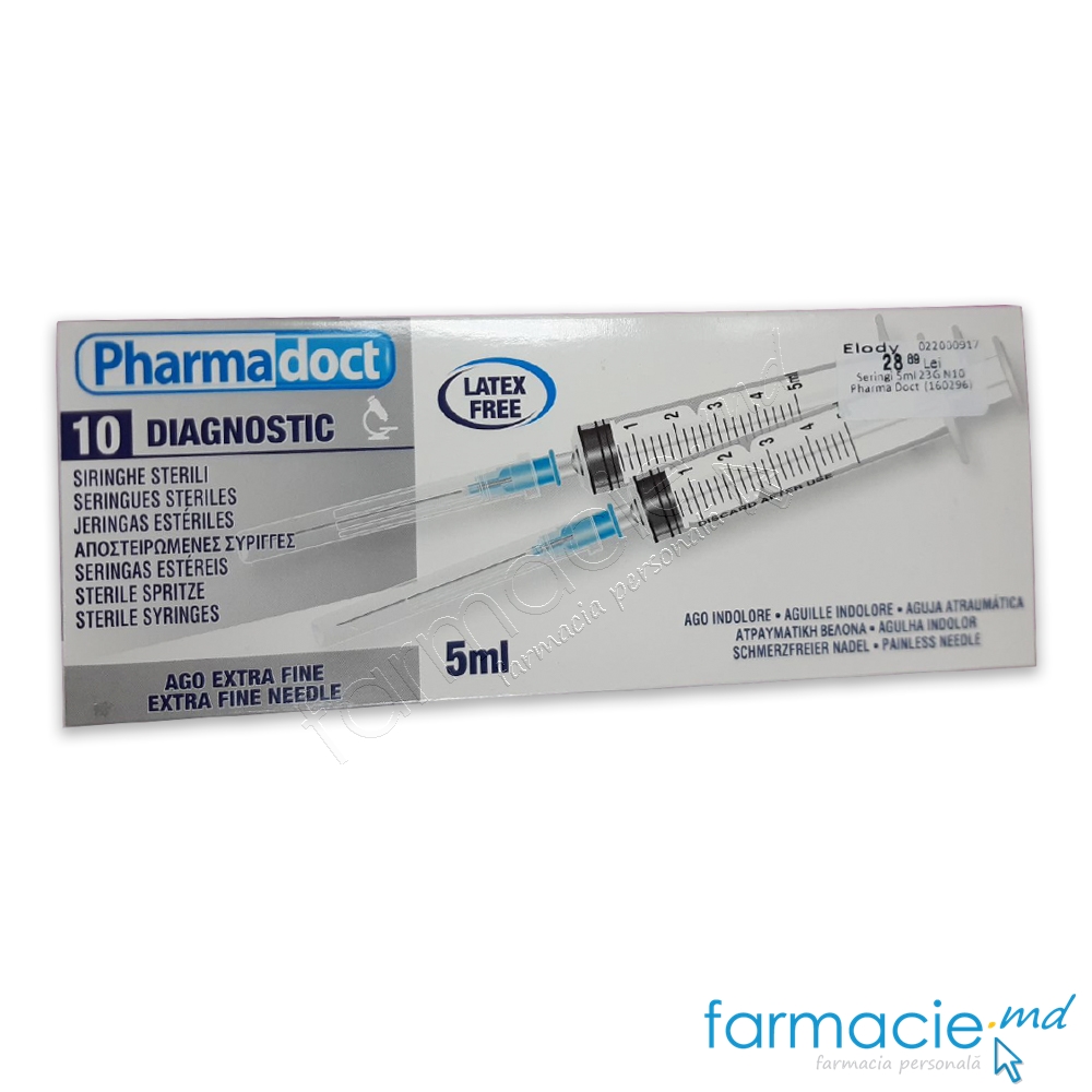 Seringi 5ml 23G N10 Pharma Doct