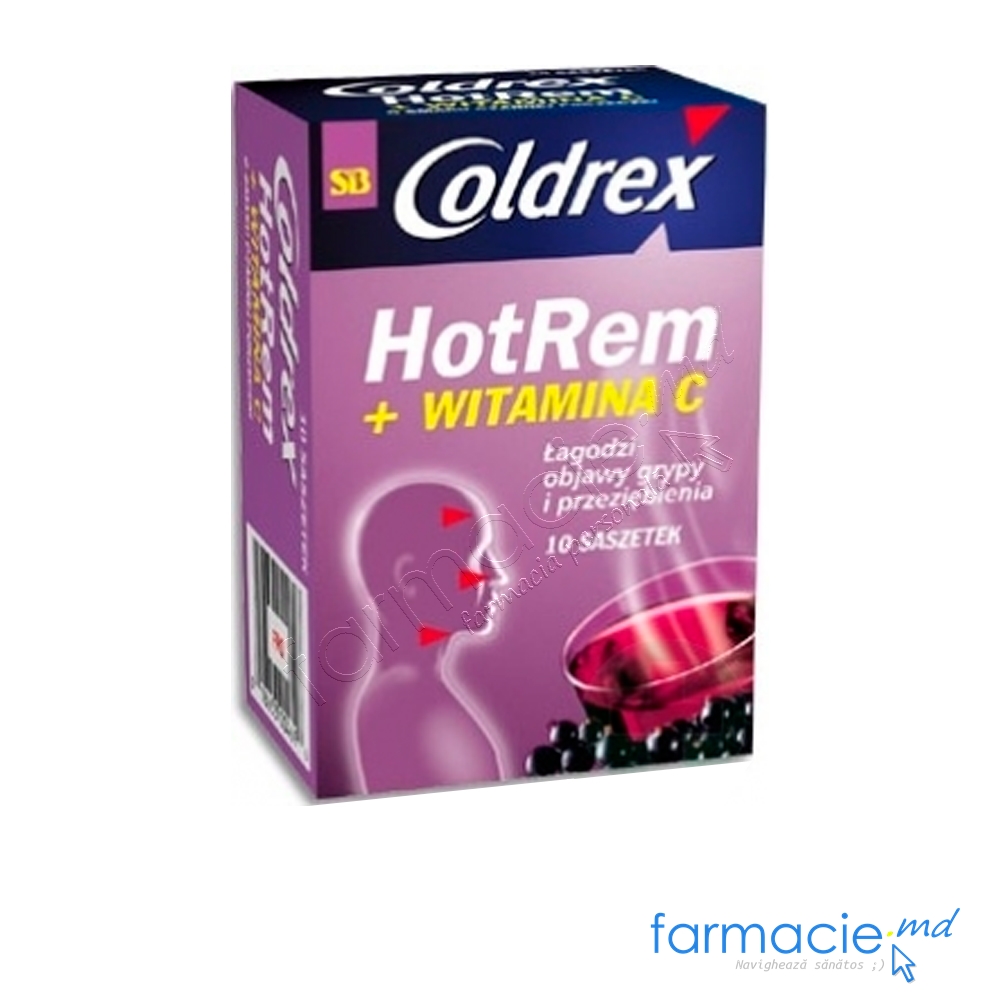 Coldrex Hot Rem plic. N10 coacaza neagra