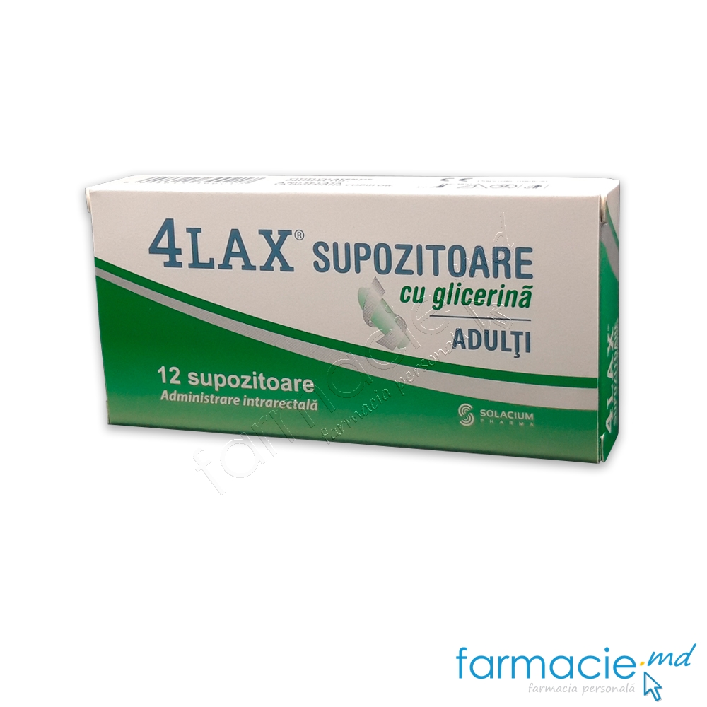 Supozitoare cu Glicerina 4Lax Adulti N12 LPH